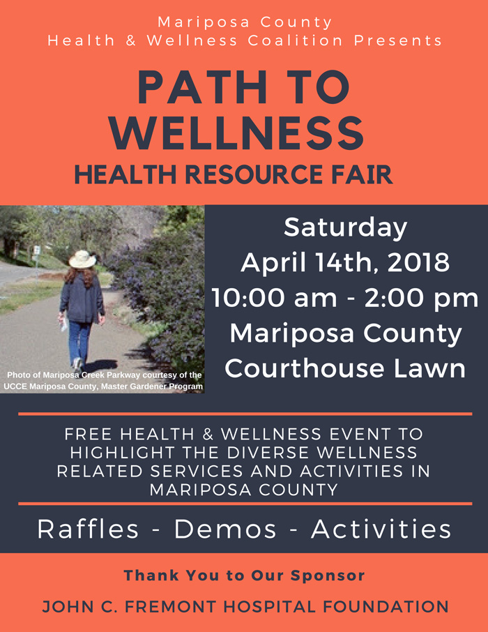 First Annual Path to Wellness Resource Fair to be Held in Mariposa on ...