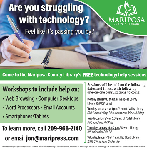 Mariposa Library Announces Free Technology Assistance Sessions to be ...